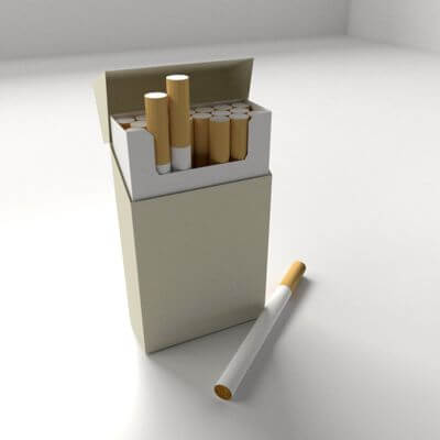 Cigarette Box - 3D Model by firdz3d