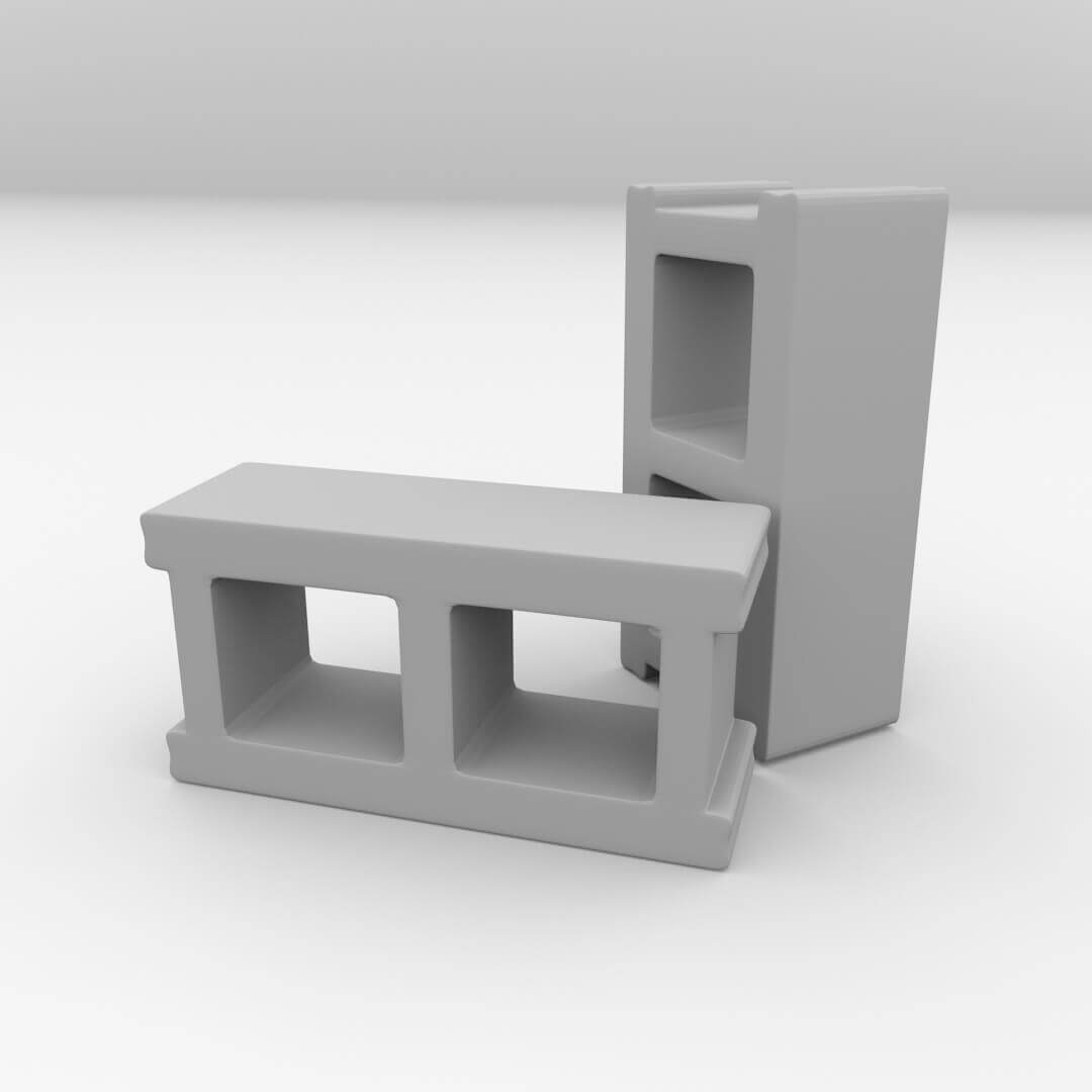Cinderblock - 3D Model by firdz3d