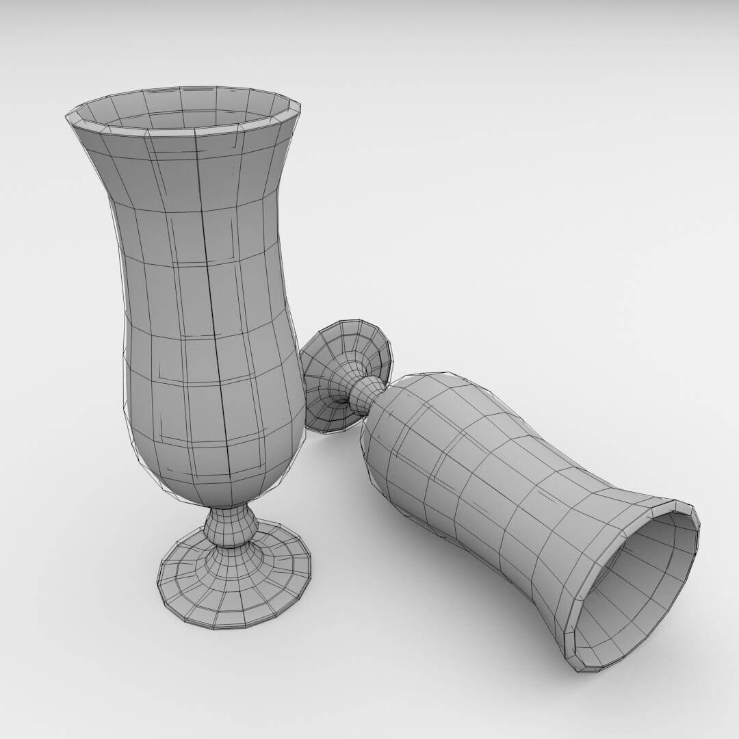 Cocktail Glass - 3D Model by firdz3d