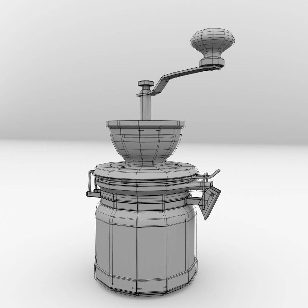 Coffee Grinder - 3D Model by firdz3d