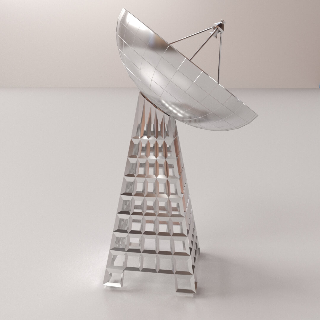 Communication Tower - 3D Model by firdz3d
