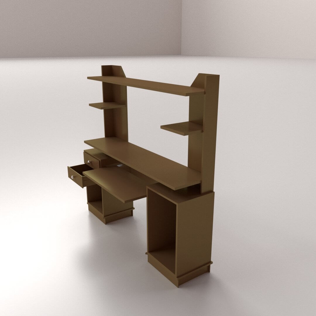 Computer Desk - 3D Model by firdz3d