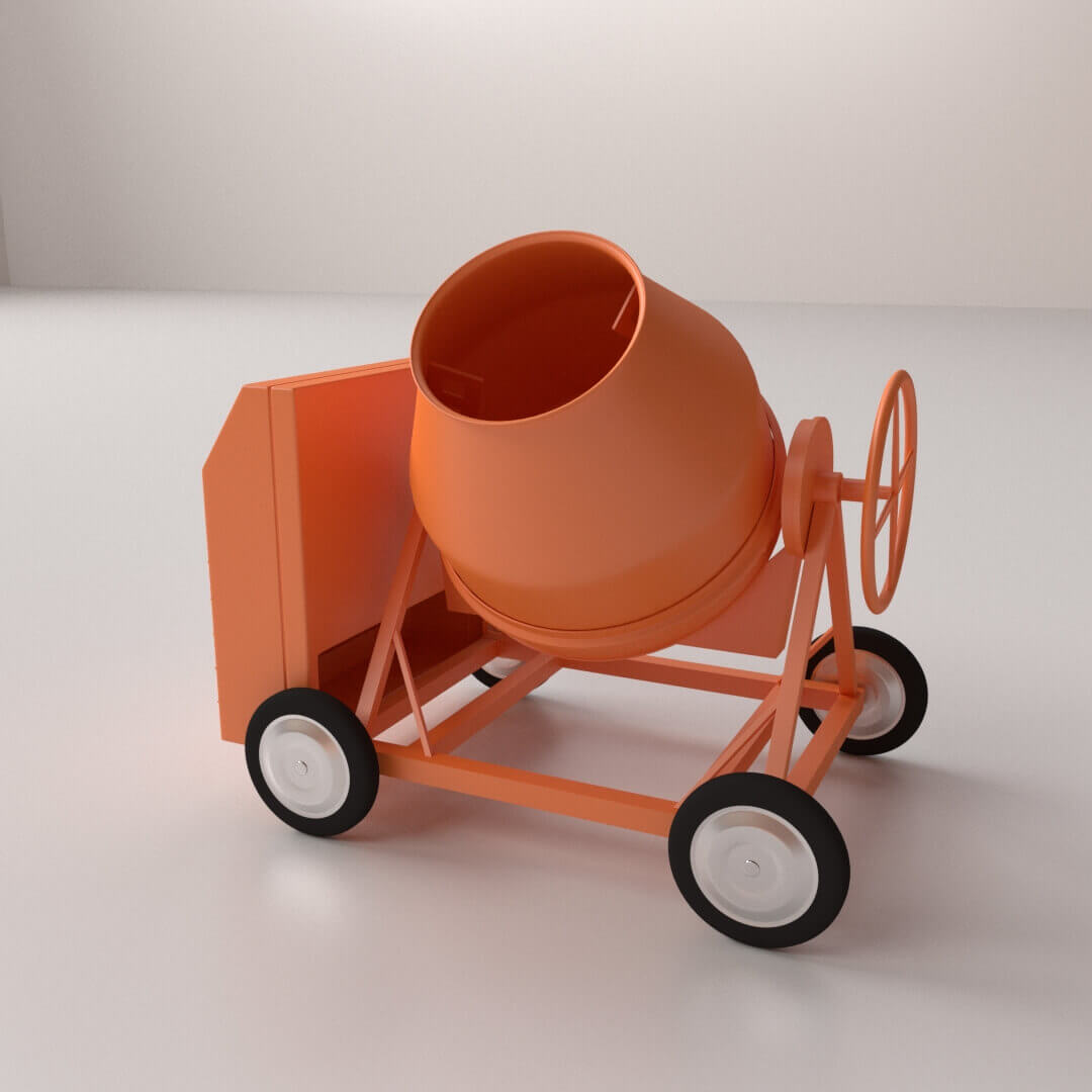 Concrete Mixer - 3D Model by firdz3d