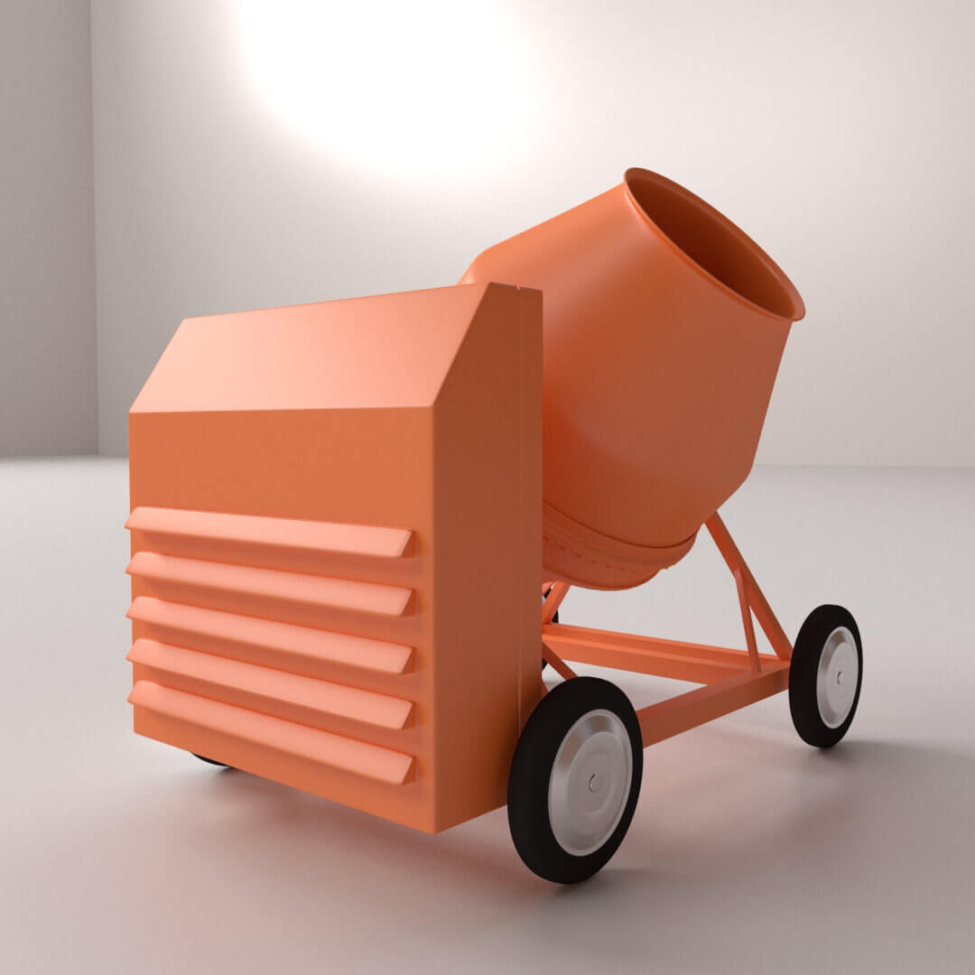 Concrete Mixer - 3D Model by firdz3d