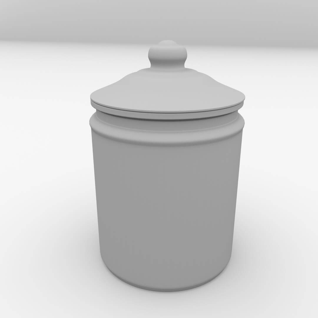 Cookie Jar - 3D Model by firdz3d