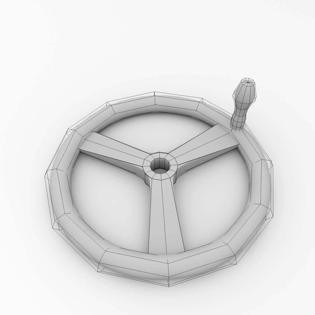 Crank Wheel - 3D Model by firdz3d