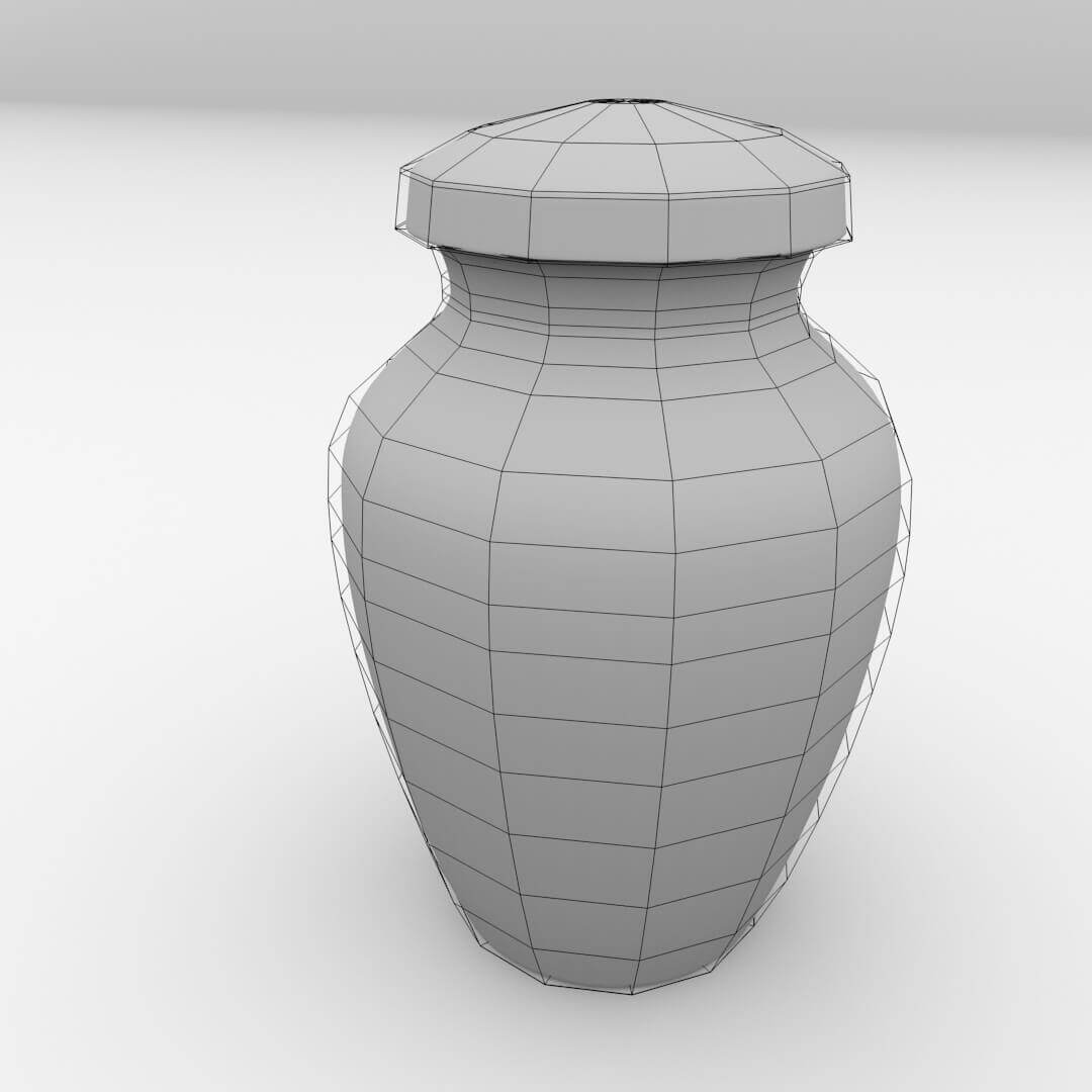 Cremation Urn - 3D Model by firdz3d