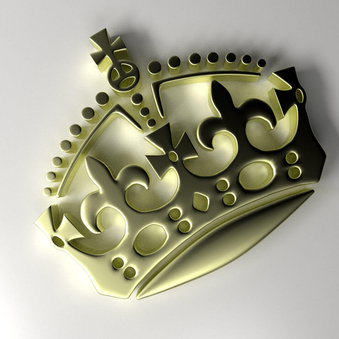 Crown Emblem - 3D Model by firdz3d