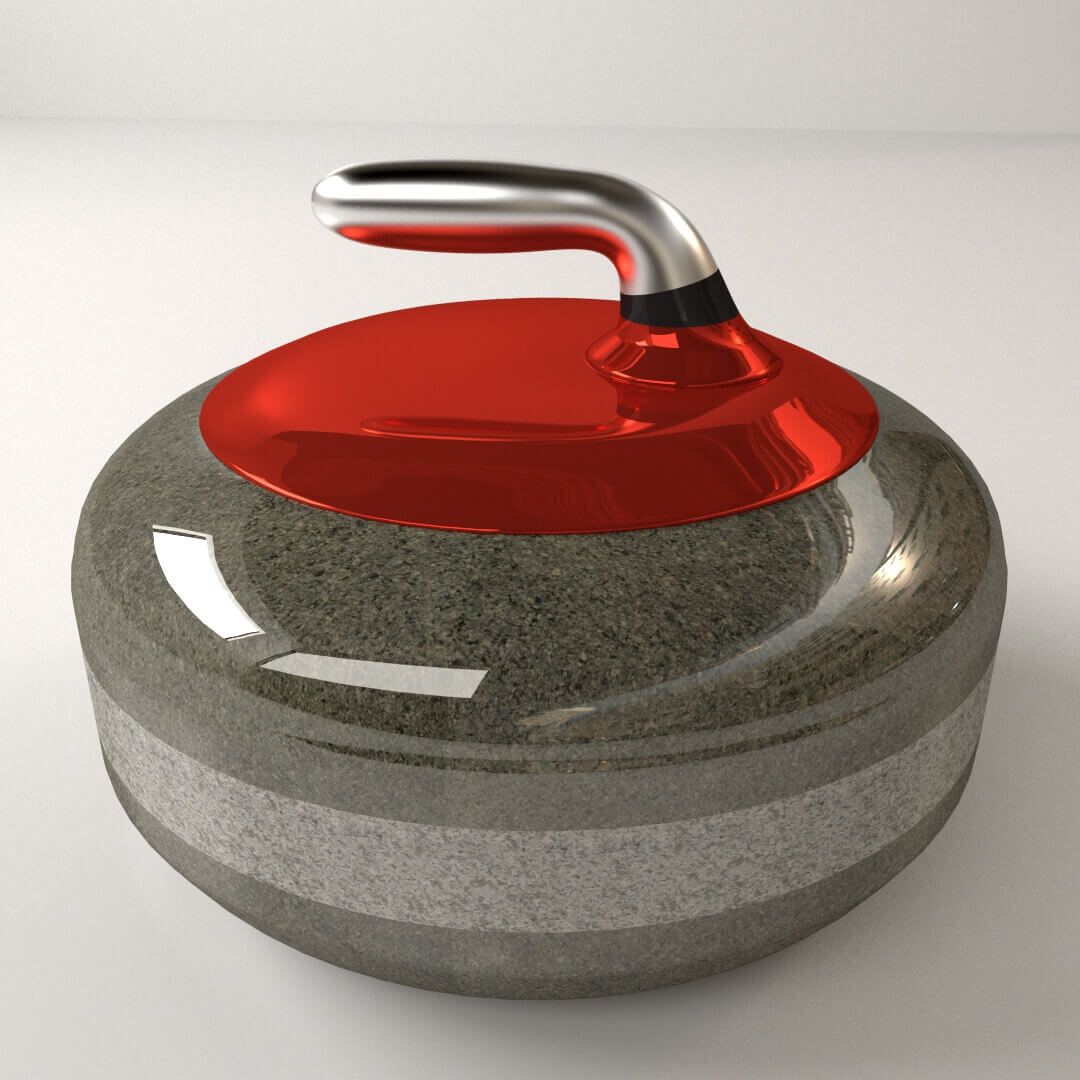 Curling Stone - 3D Model by firdz3d