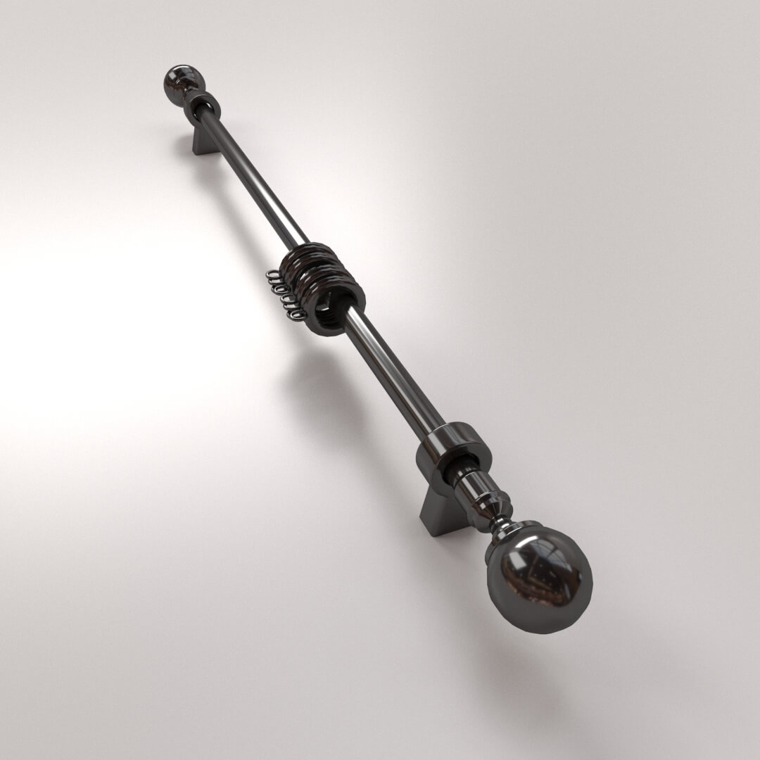 Curtain Rods - 3D Model by firdz3d