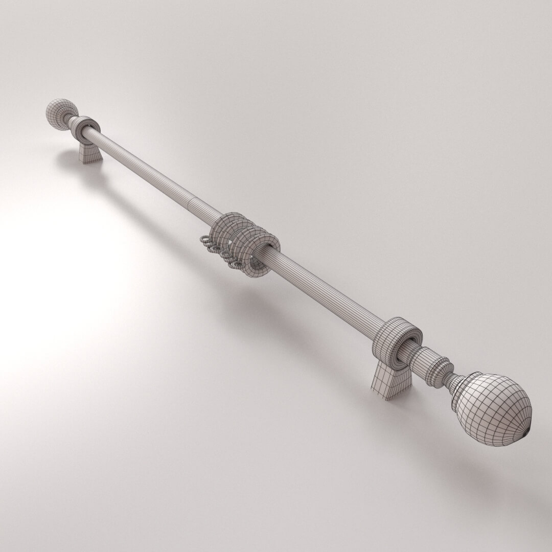 Curtain Rods - 3D Model by firdz3d