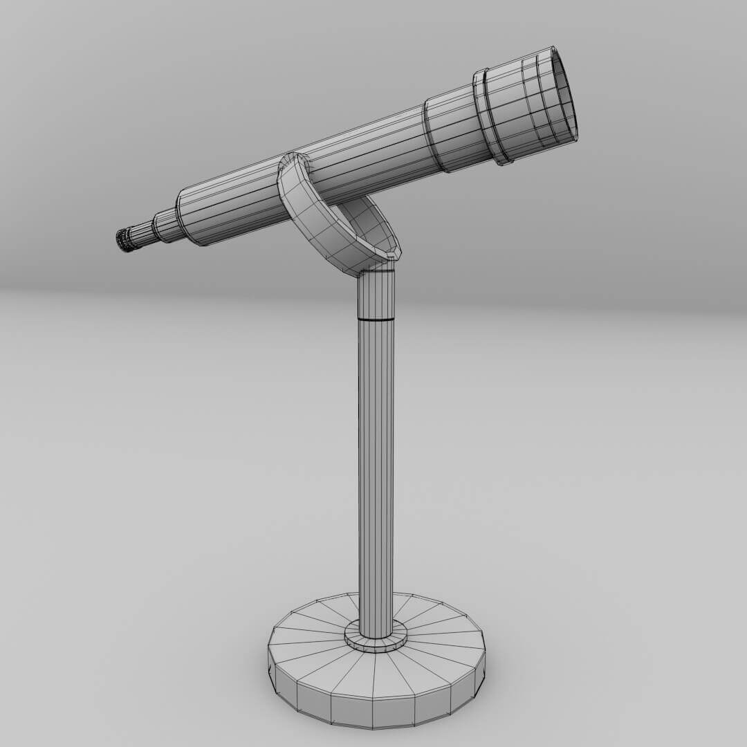 Desktop Telescope - 3D Model by firdz3d