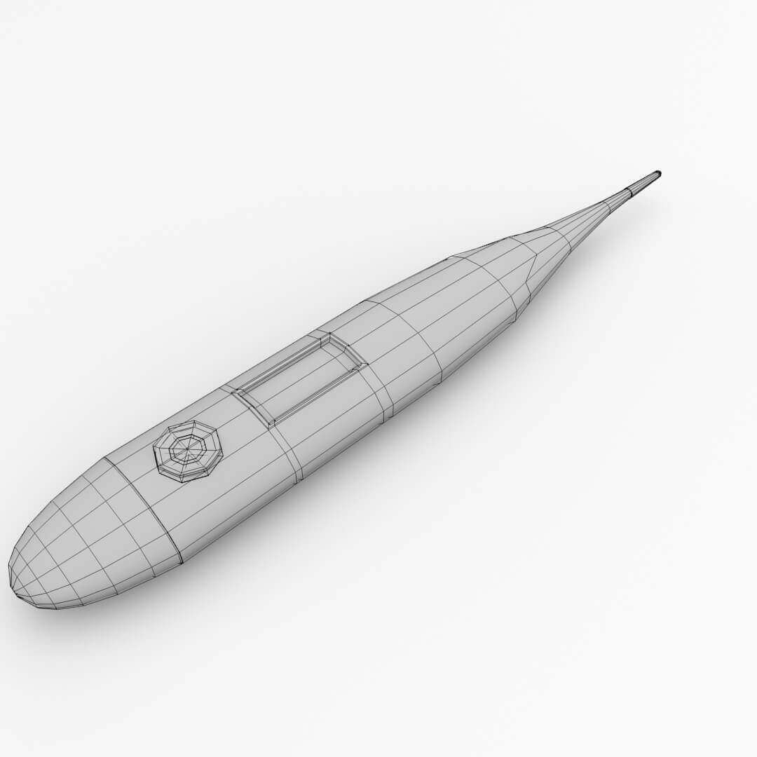 Digital Thermometer - 3D Model by firdz3d