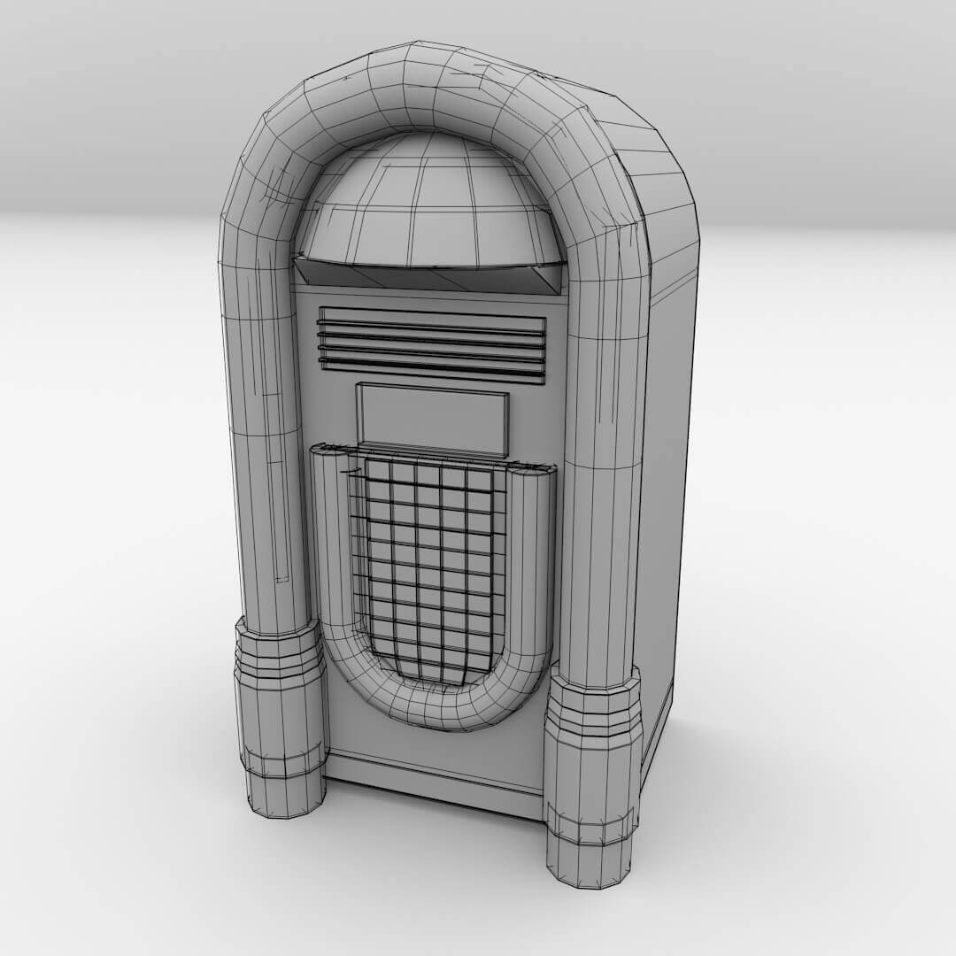 Diner Jukebox - 3D Model by firdz3d