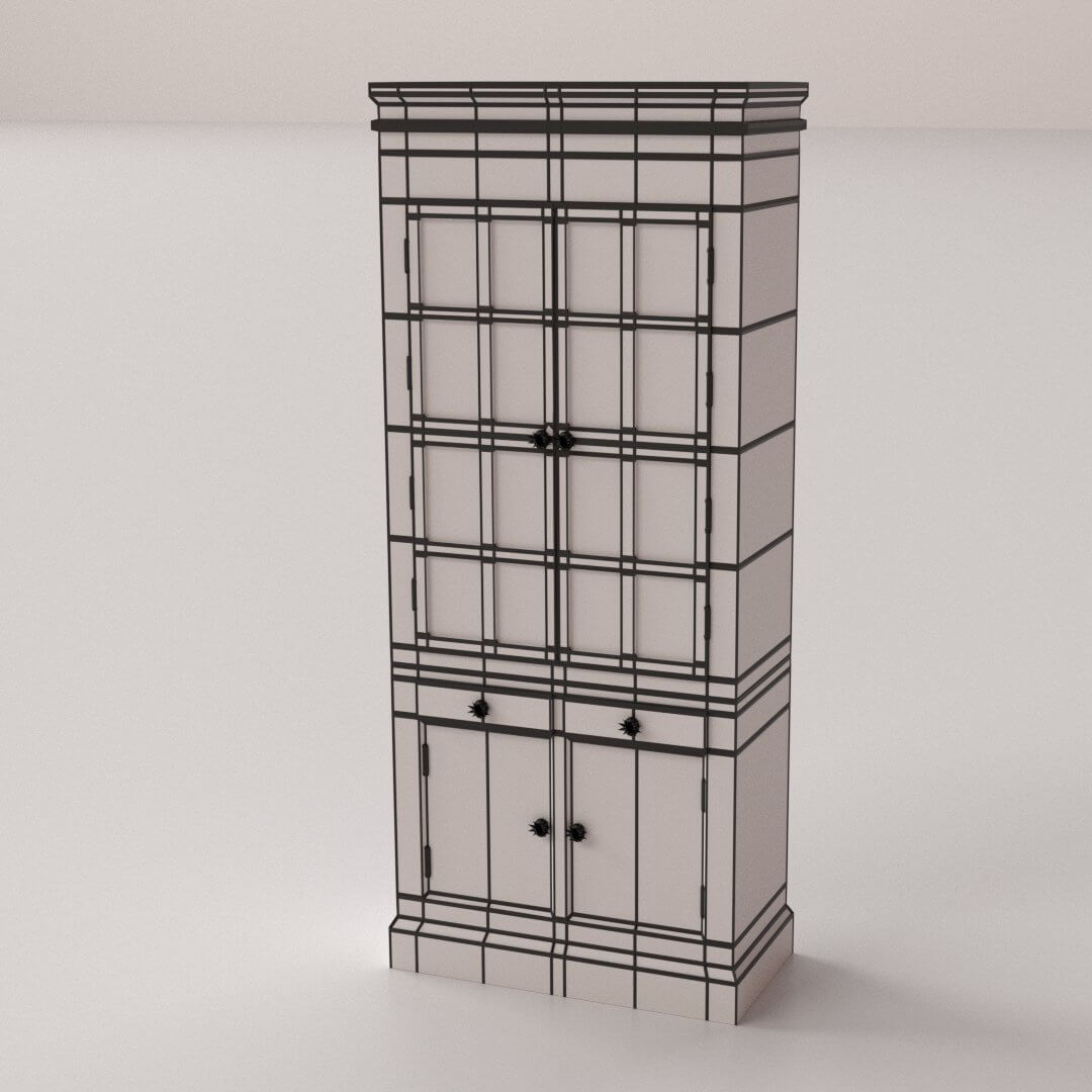 Display Cabinet - 3D Model by firdz3d