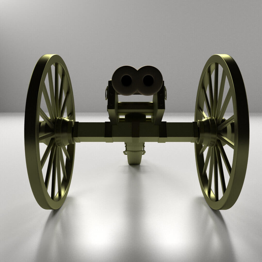 Double Barreled Cannon - 3D Model by firdz3d