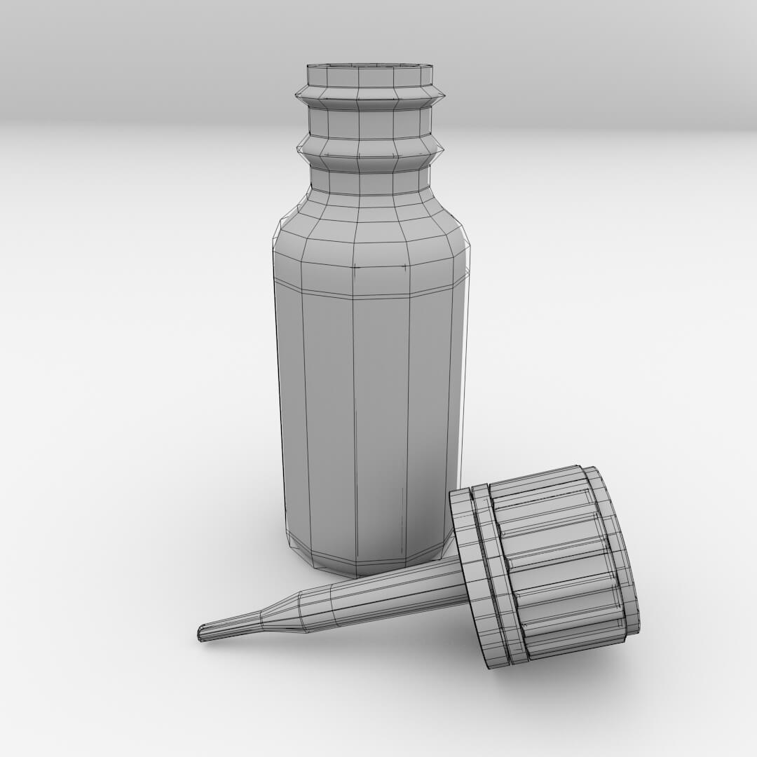 Dropper Bottle - 3D Model by firdz3d