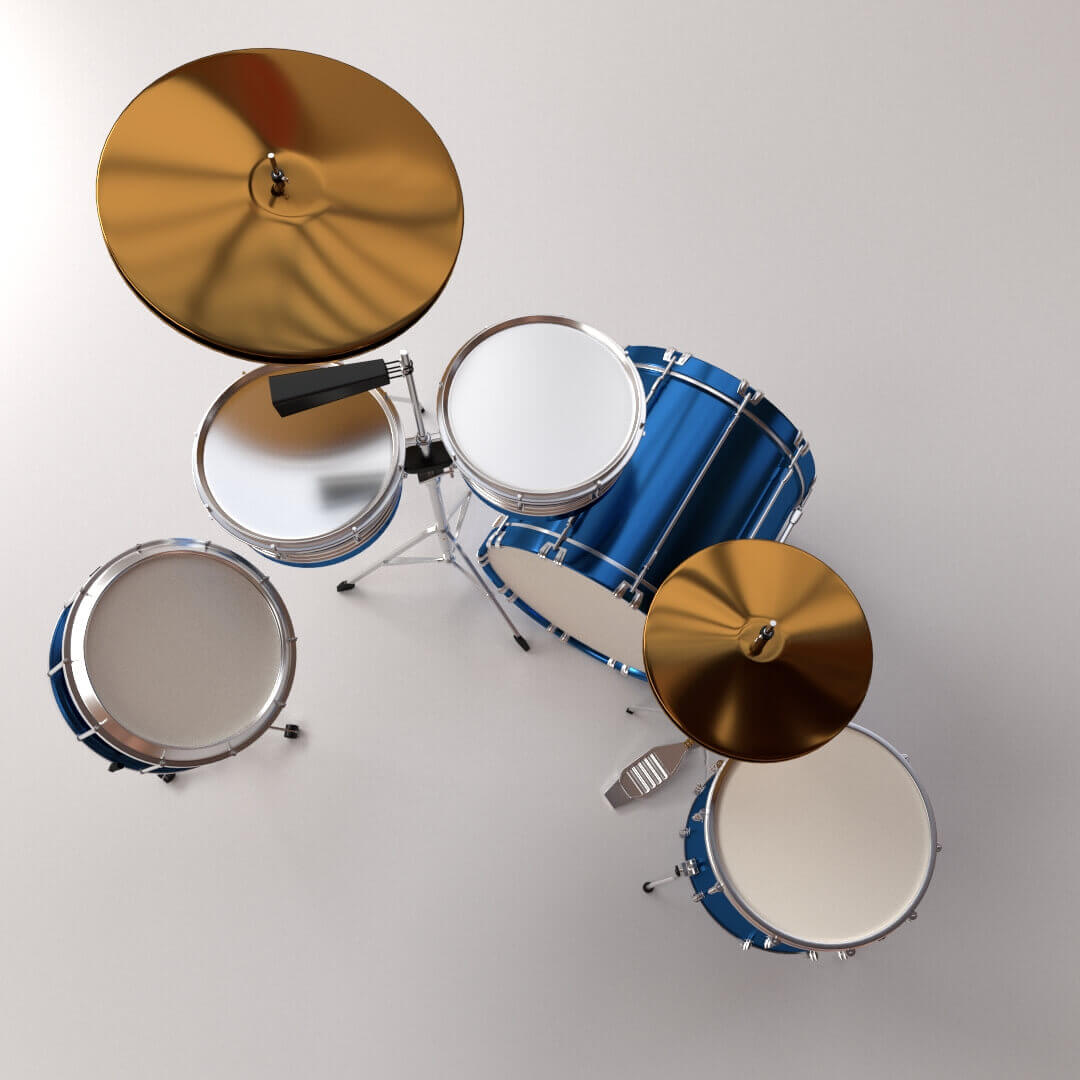 Drum Kit - 3D Model by firdz3d