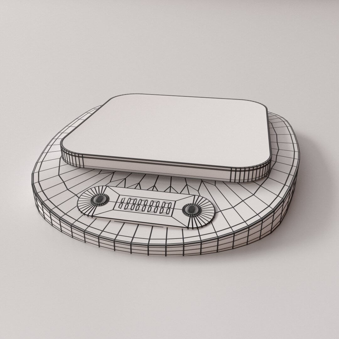Electronic Scale - 3D Model by firdz3d