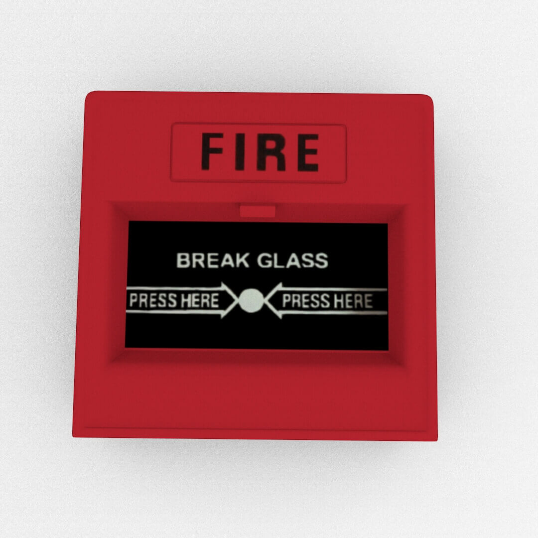 Emergency Alarm Button - 3D Model by firdz3d
