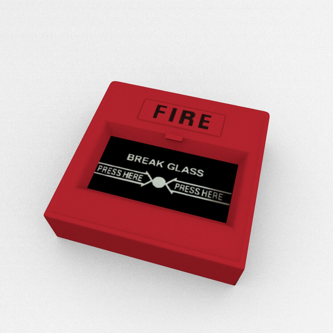 Emergency Alarm Button - 3D Model by firdz3d