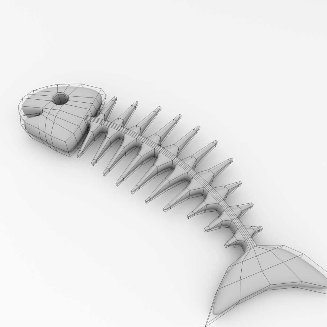 Fish Bone - 3D Model by firdz3d