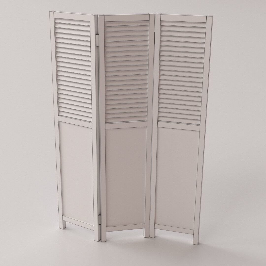Foldable Room Screen - 3D Model by firdz3d