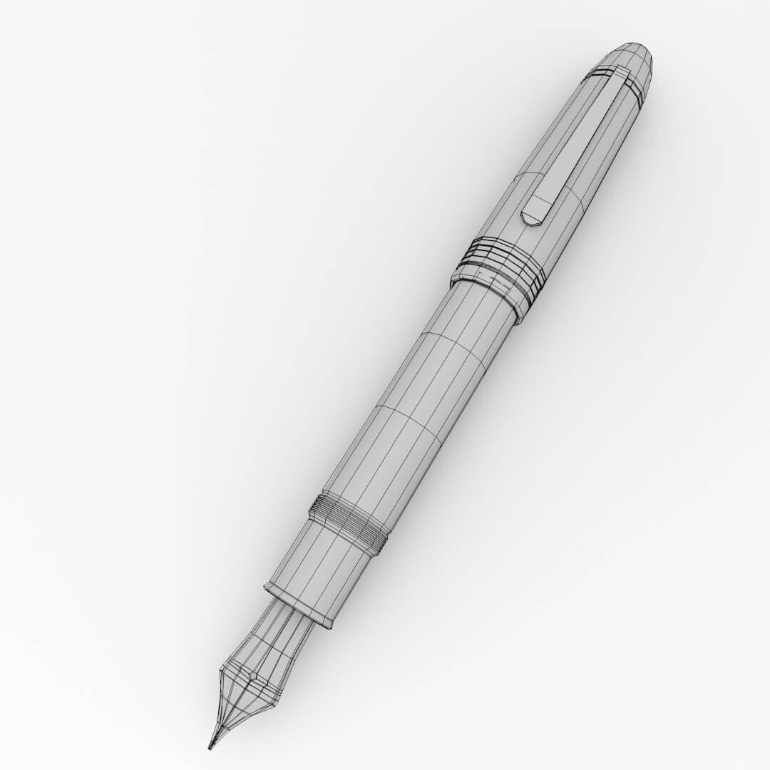 Fountain Pen - 3D Model by firdz3d