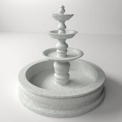 Fountain - 3D Model by firdz3d