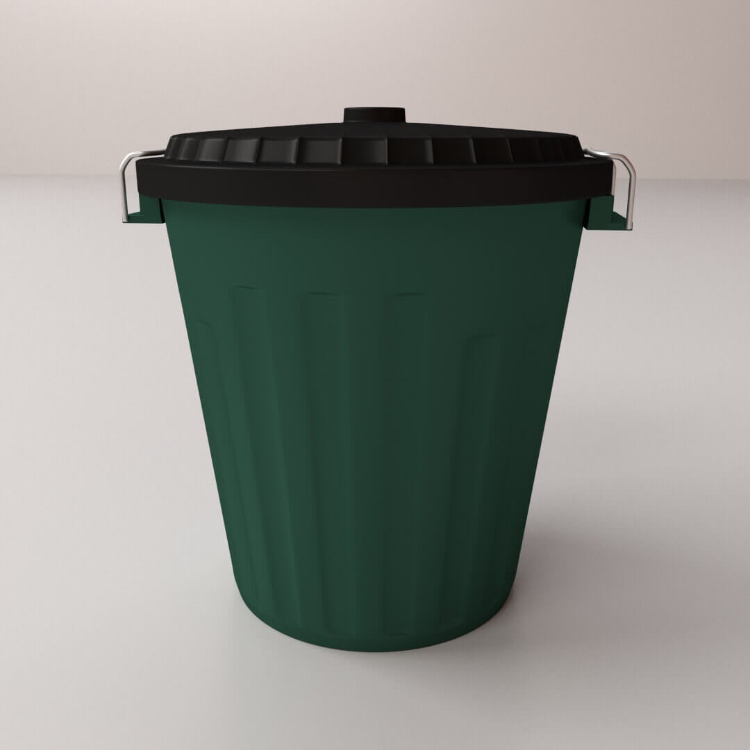 Garbage Can - 3D Model by firdz3d