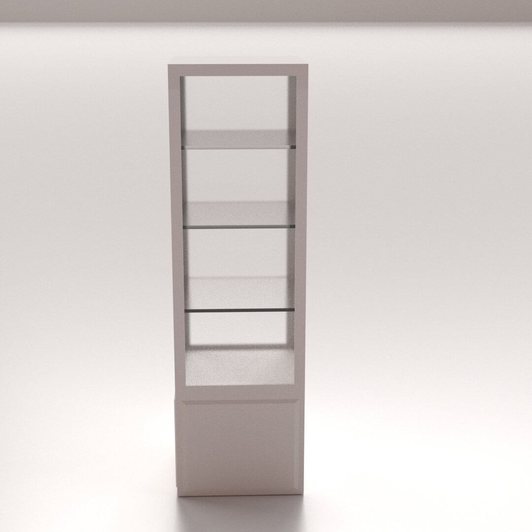 Glass Display Cabinet V2 - 3D Model by firdz3d