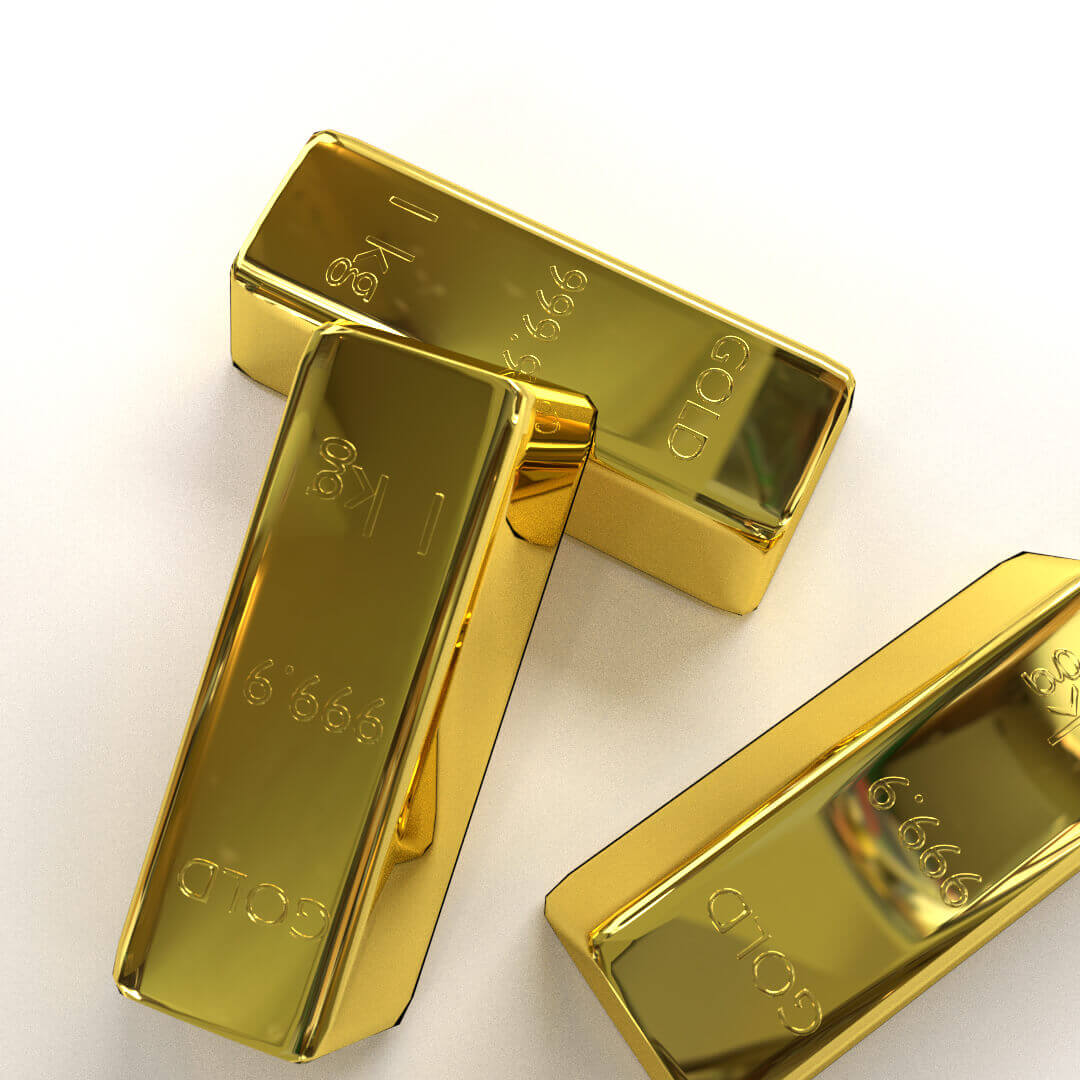 Gold Bar - 3D Model by firdz3d