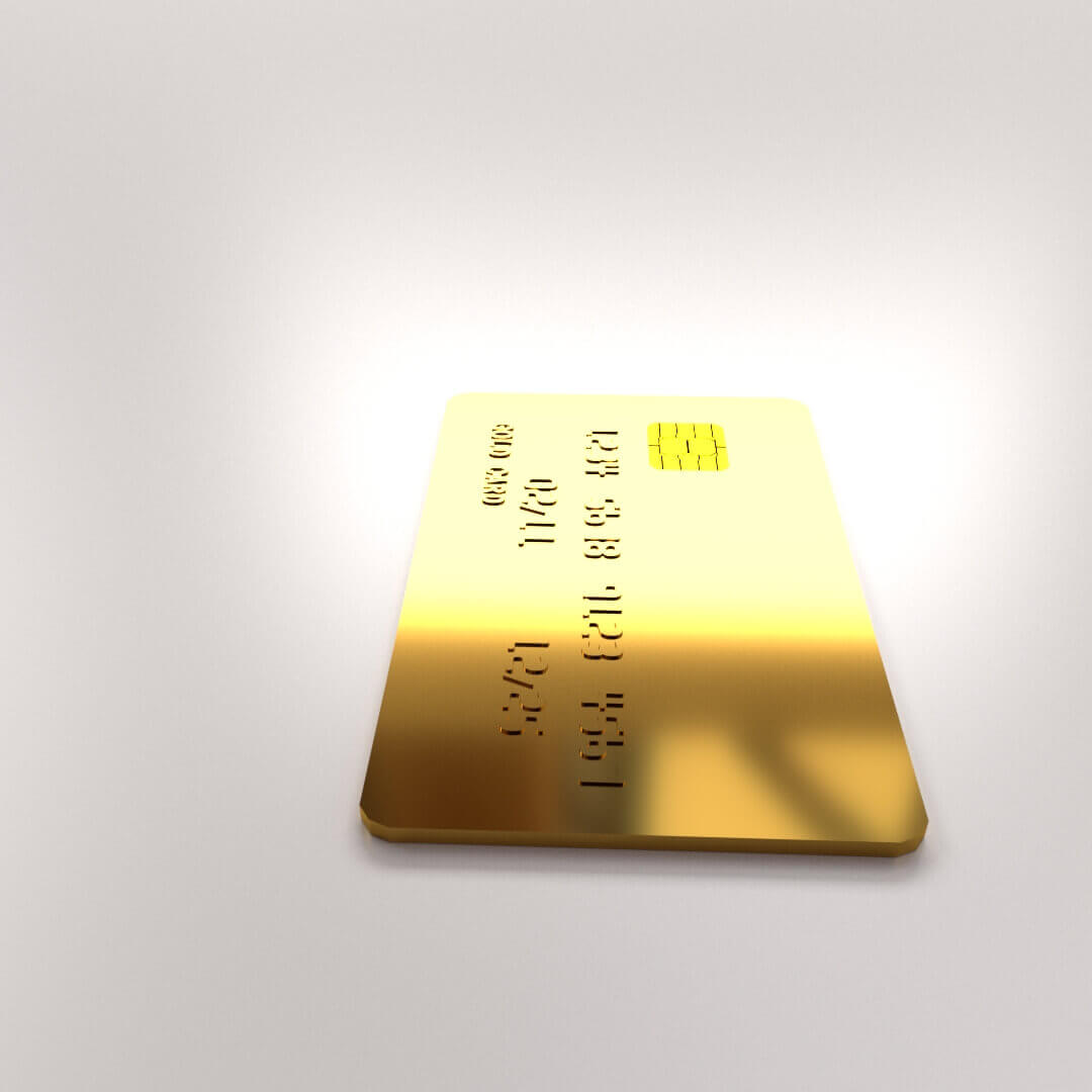 Gold Card - 3D Model by firdz3d