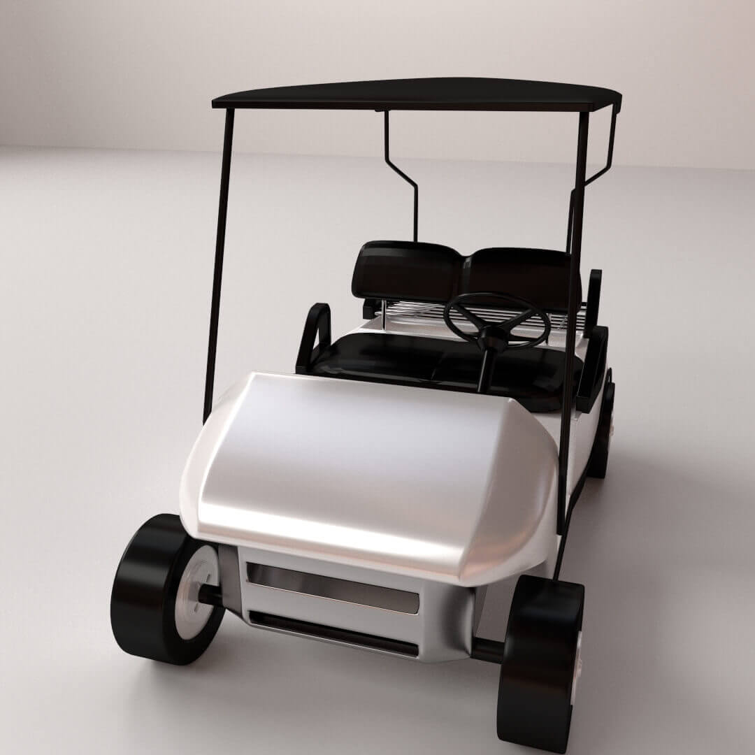 Golf Cart - 3D Model by firdz3d