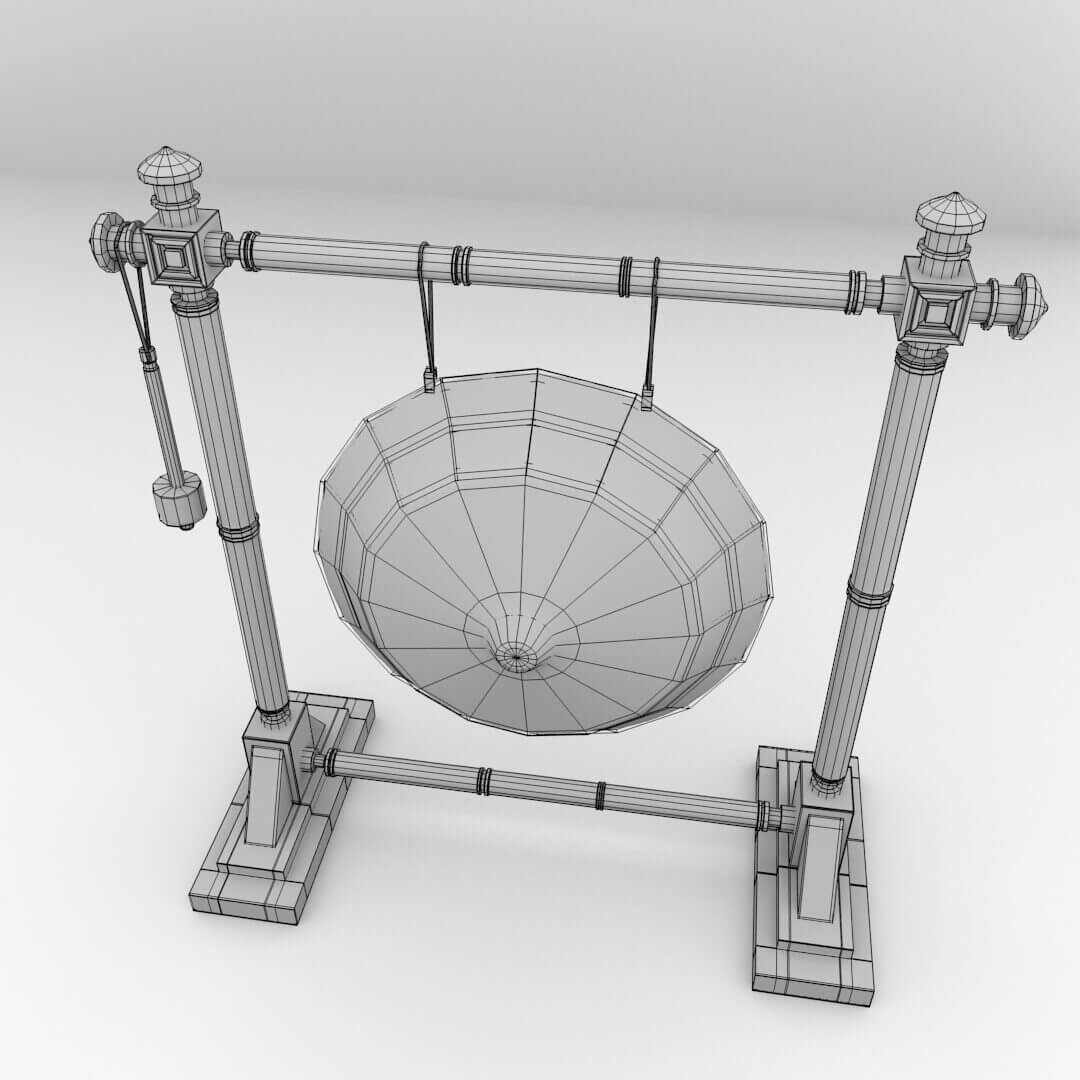 Gong - 3D Model by firdz3d