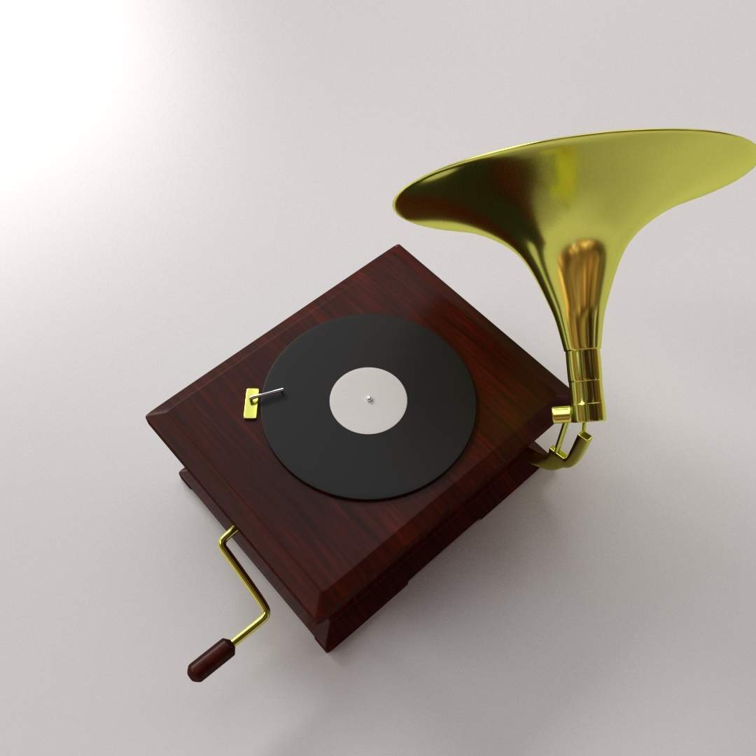 Gramophone V2 - 3D Model by firdz3d