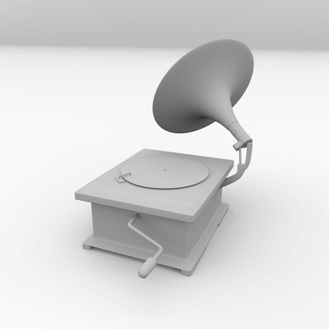 Gramophone V2 - 3D Model by firdz3d