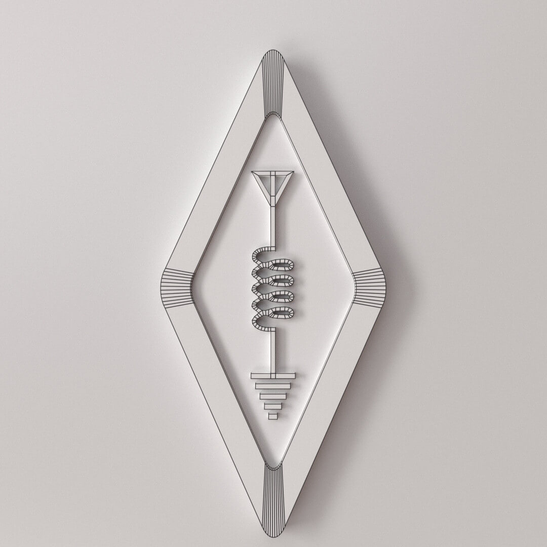 Ham Radio Logo - 3D Model by firdz3d