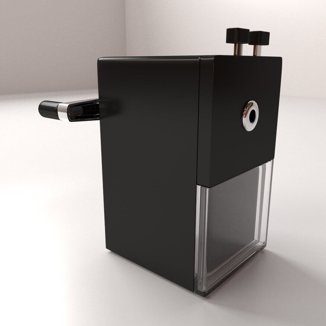 Hand Cranked Sharpener - 3D Model by firdz3d