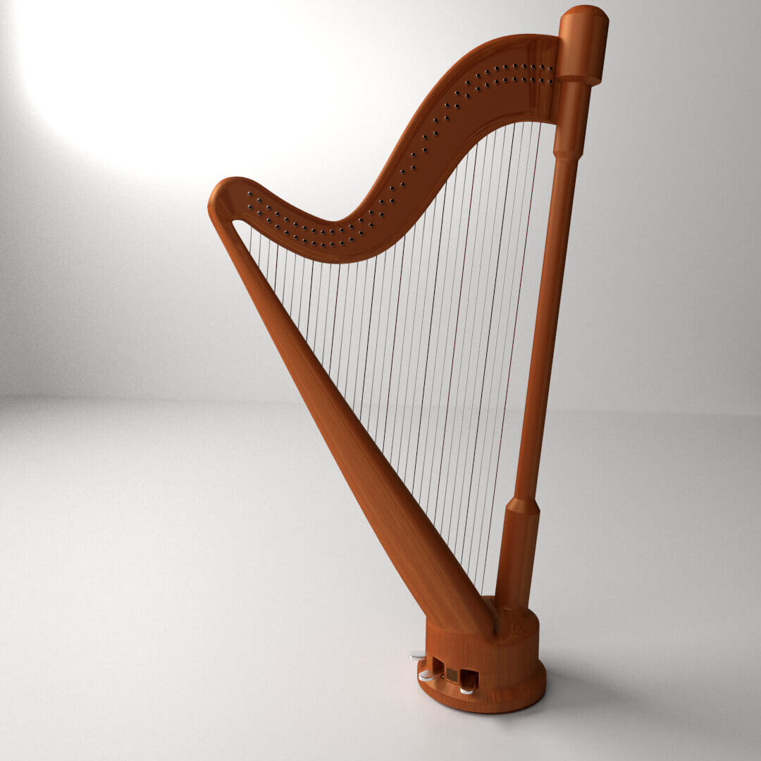 Harp - 3D Model by firdz3d