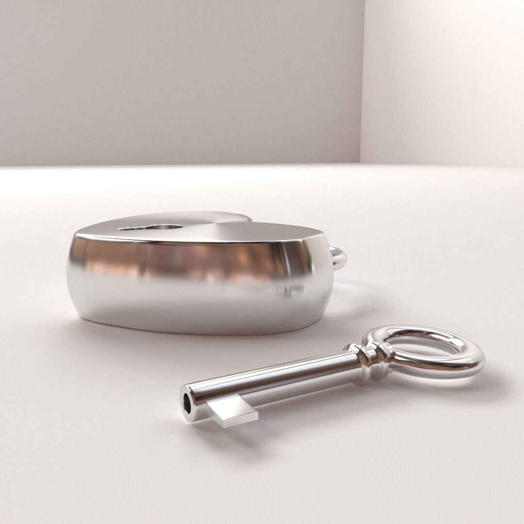 Heart Lock - 3D Model by firdz3d