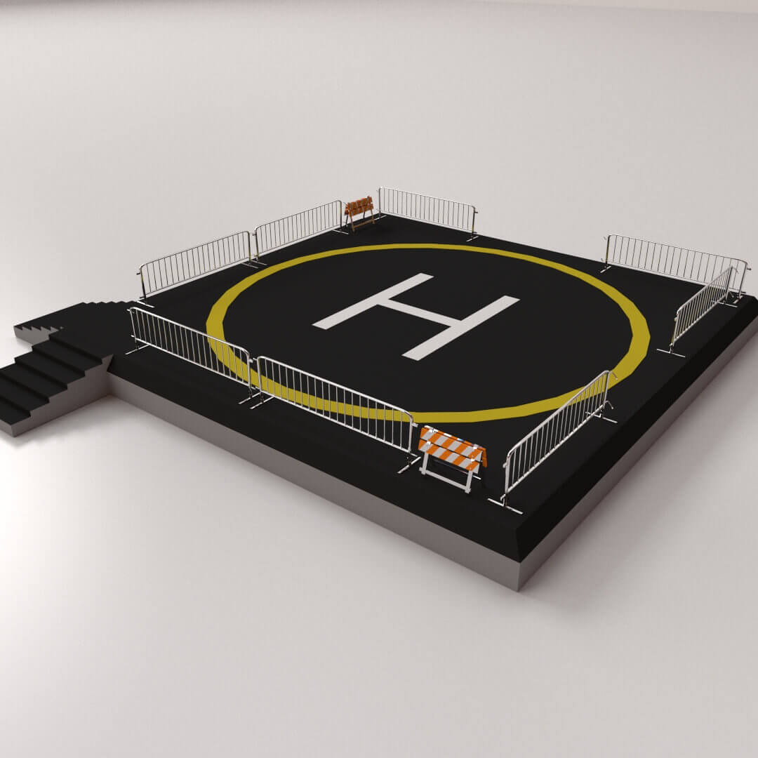 Helipad - 3D Model by firdz3d