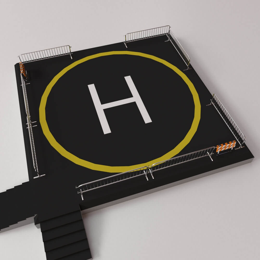 Helipad - 3D Model by firdz3d