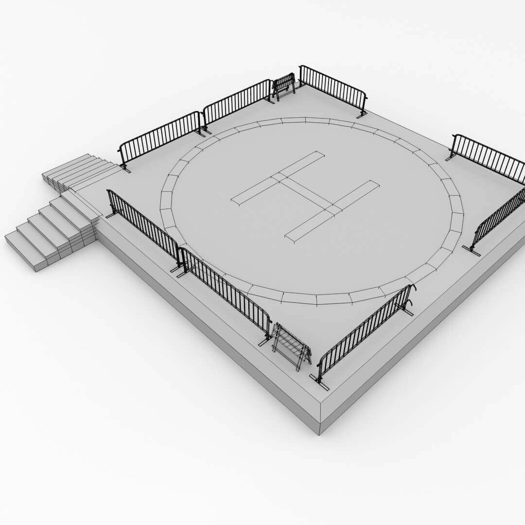 Helipad - 3D Model by firdz3d