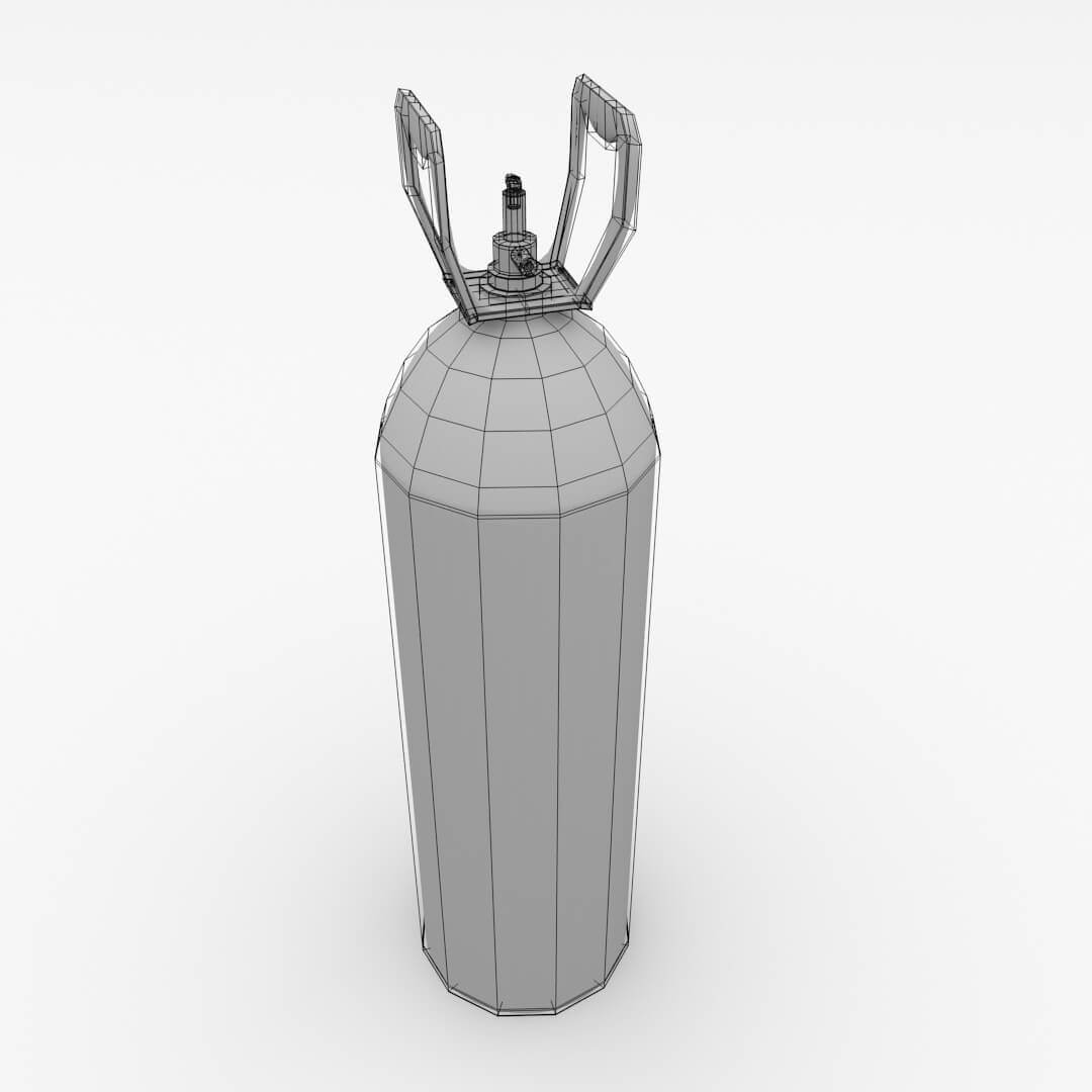 Helium Tank - 3D Model by firdz3d