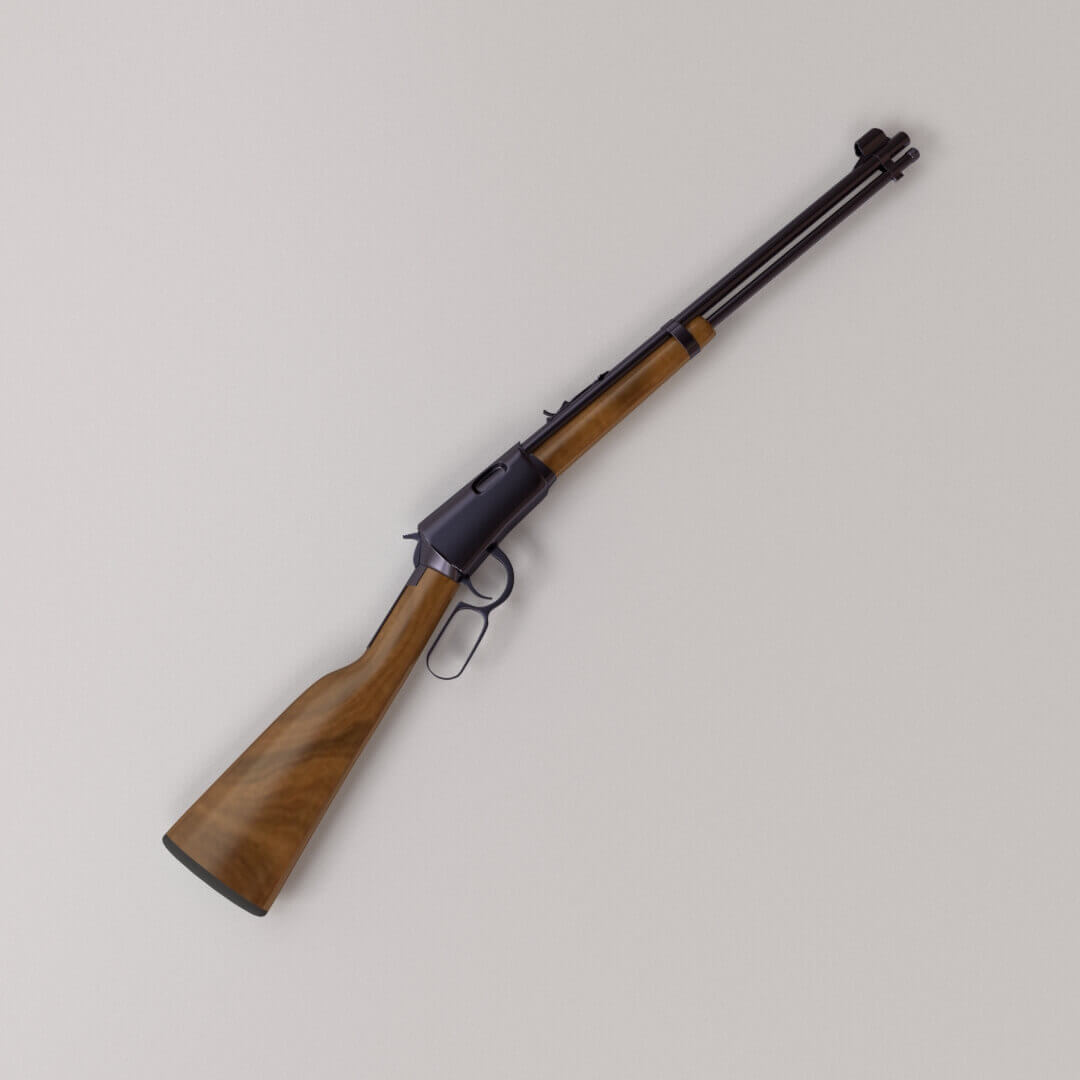 Henry Lever Action Rifle - 3D Model by firdz3d