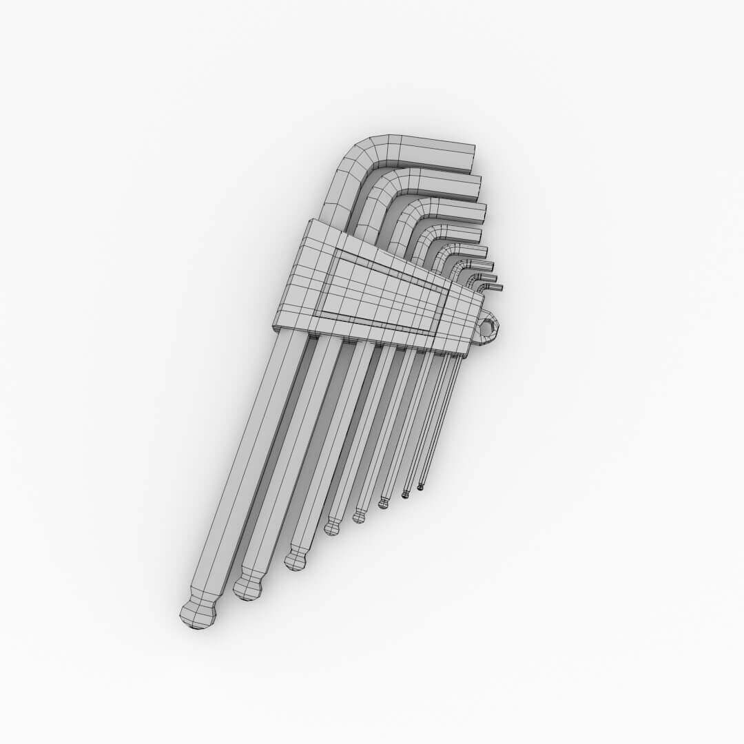 Hex Key Set - 3D Model by firdz3d