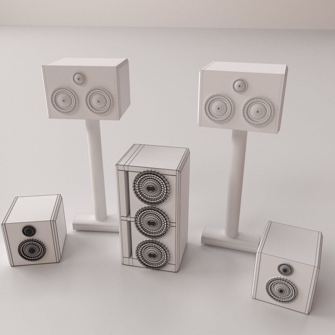 Home Cinema Set - 3D Model by firdz3d