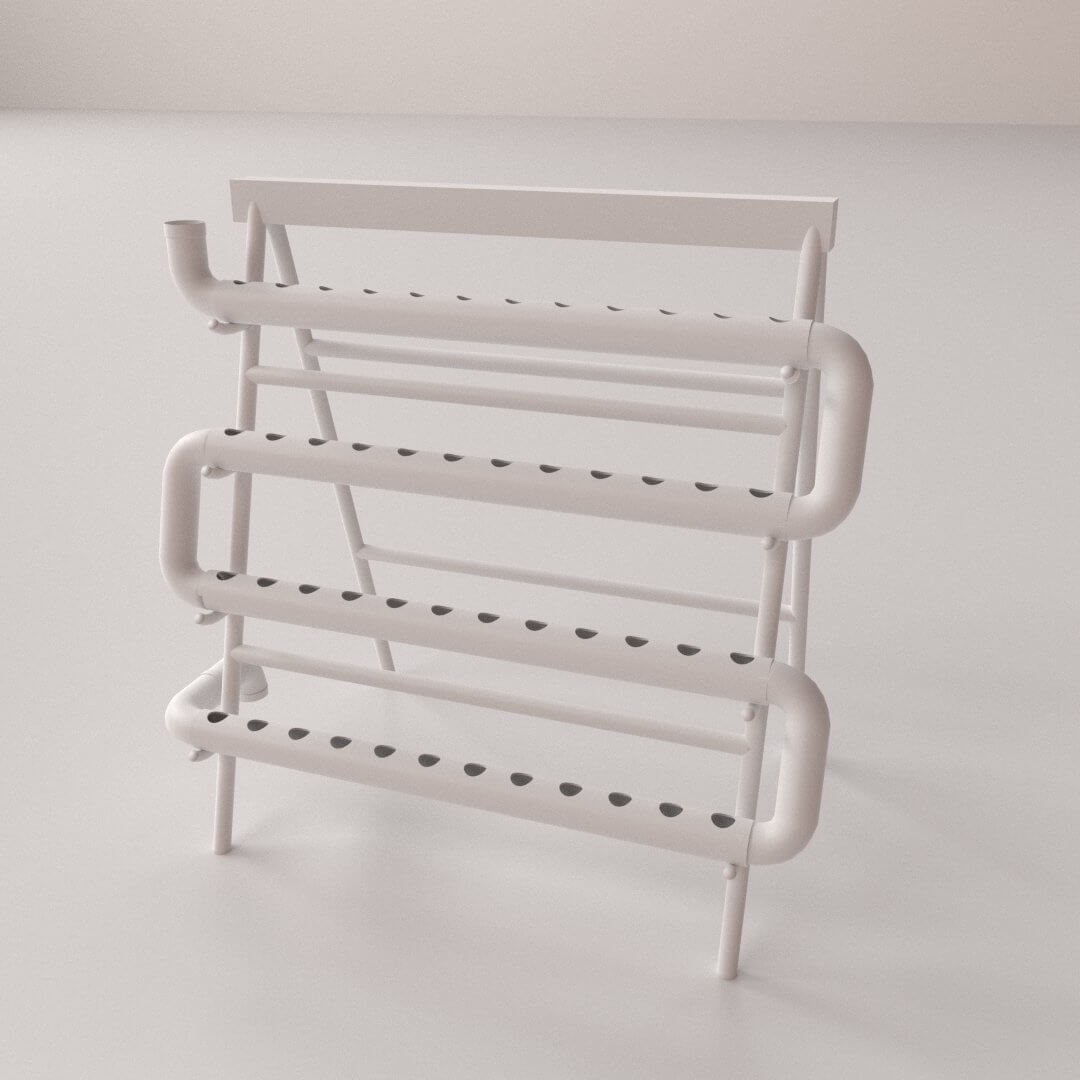 Hydroponic Stand - 3D Model by firdz3d