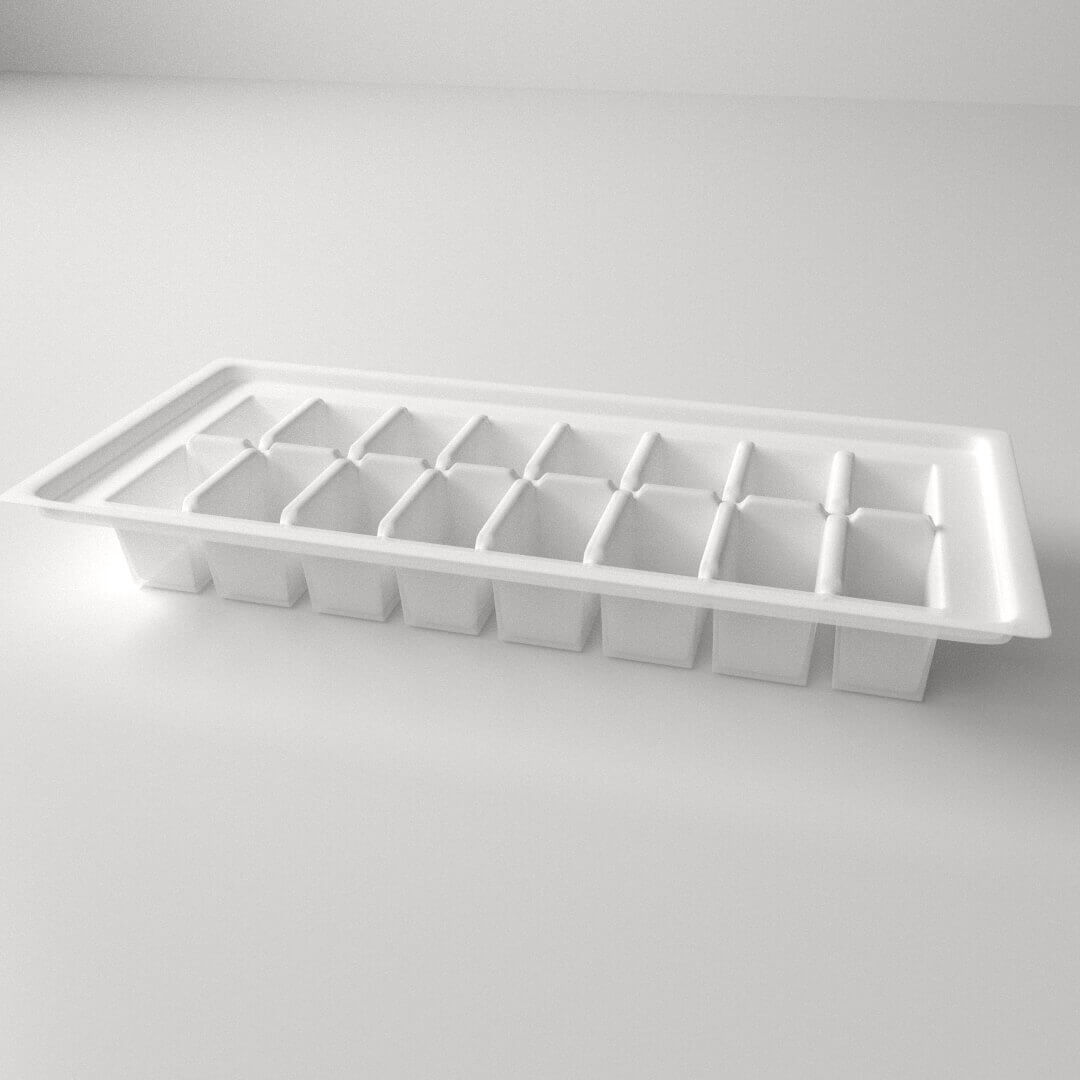 Ice Cube Tray - 3D Model by firdz3d